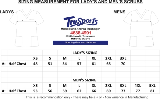 TruSports Qld Health Sepsis Scrub Top - $35.00 - A great range of from ...